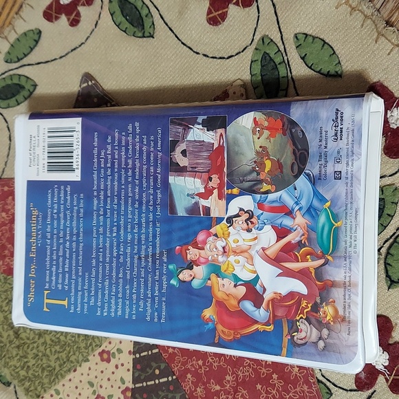 Disney | Media | Vintage Walt Disneys Masterpiece Cinderella Vhs | Poshmark